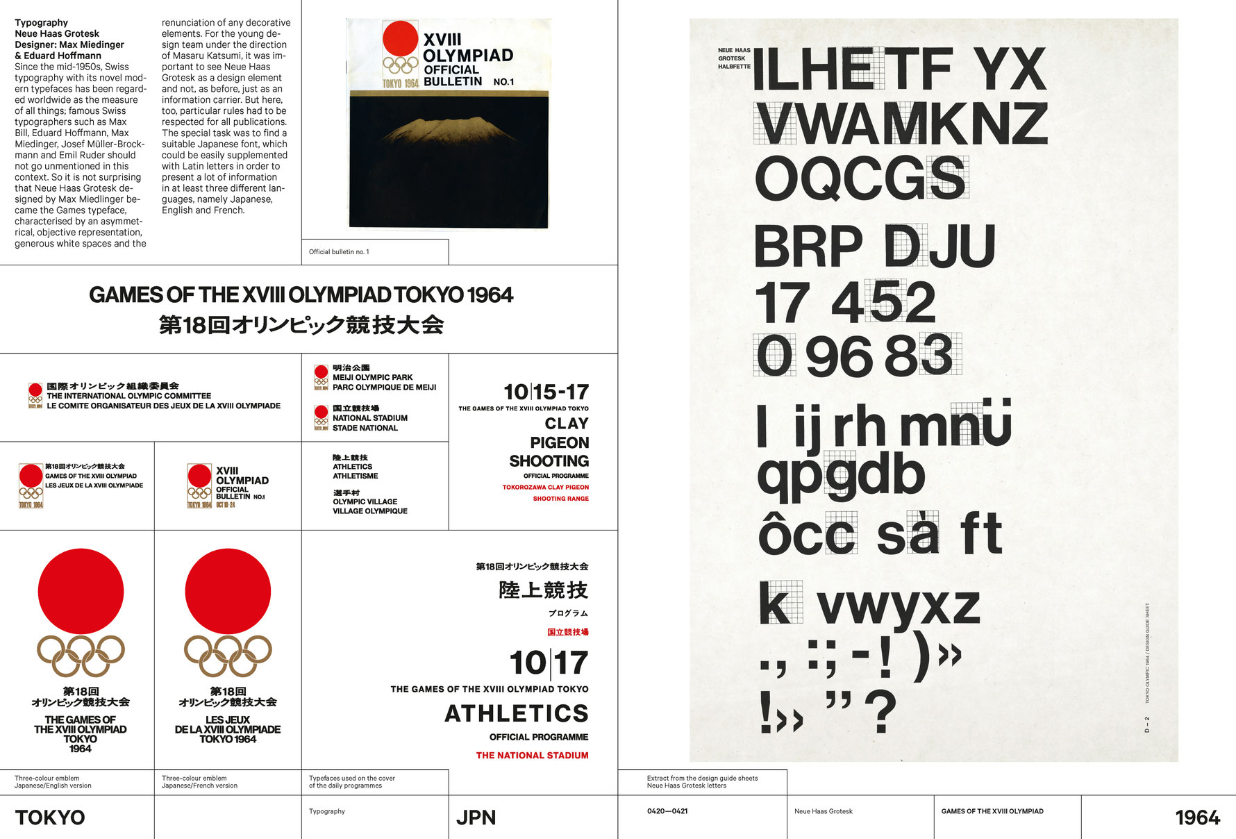 Tokyo 1964 – Typeface - theolympicdesign – Olympic Design Webseite!