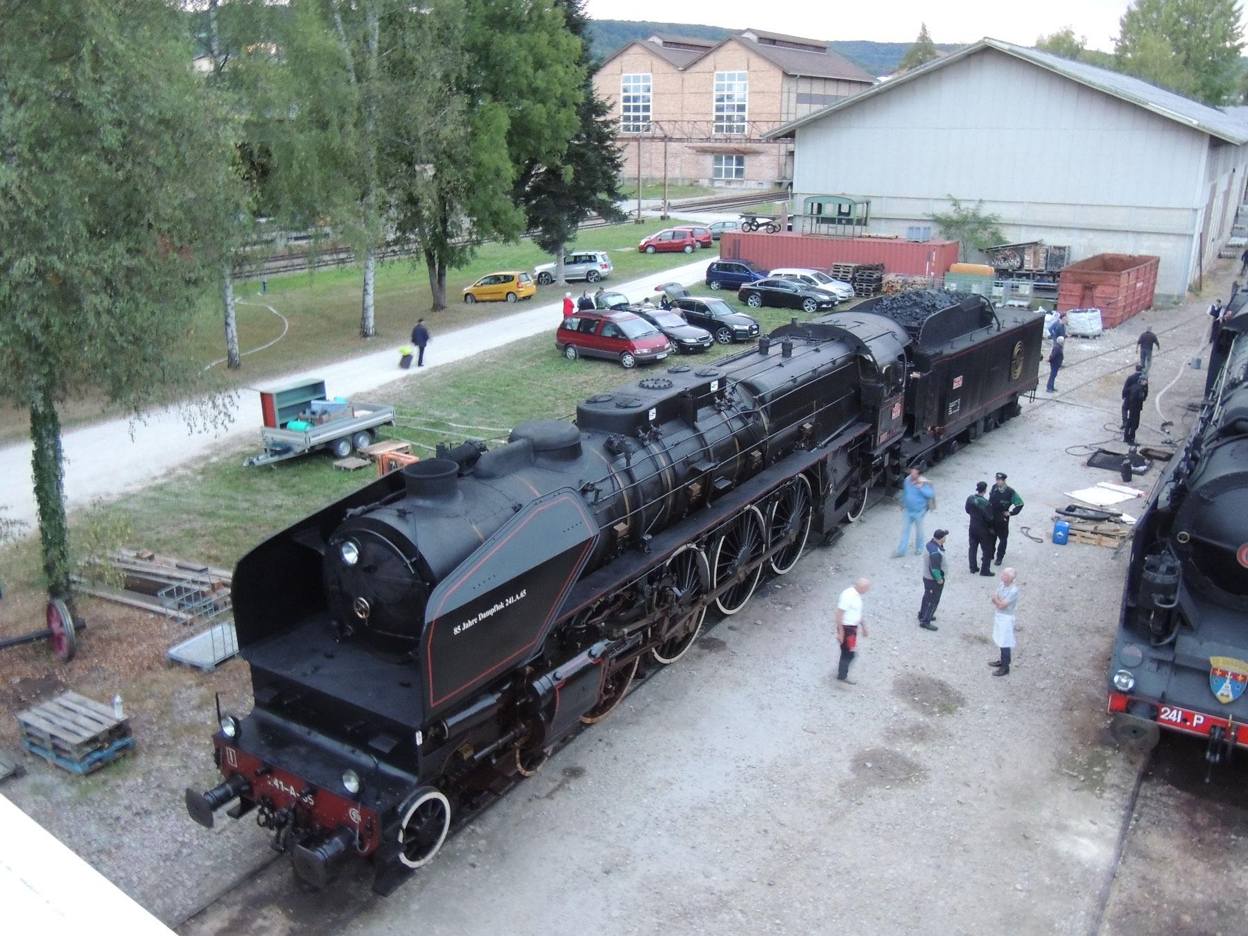 neue Bilder der 241er - Dampflok 241A65