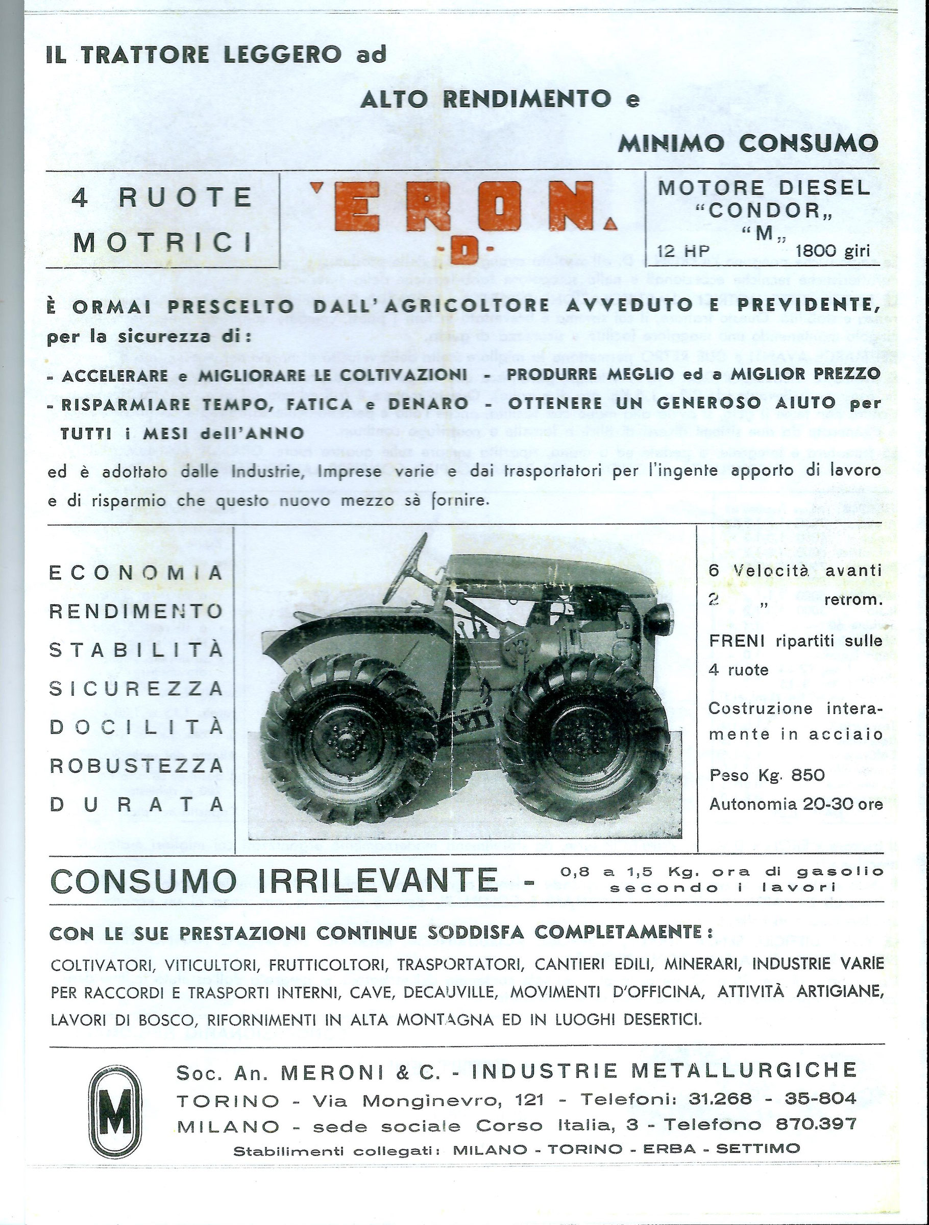 Tracteur Eron Meroni - Site de tracteurdevigne3