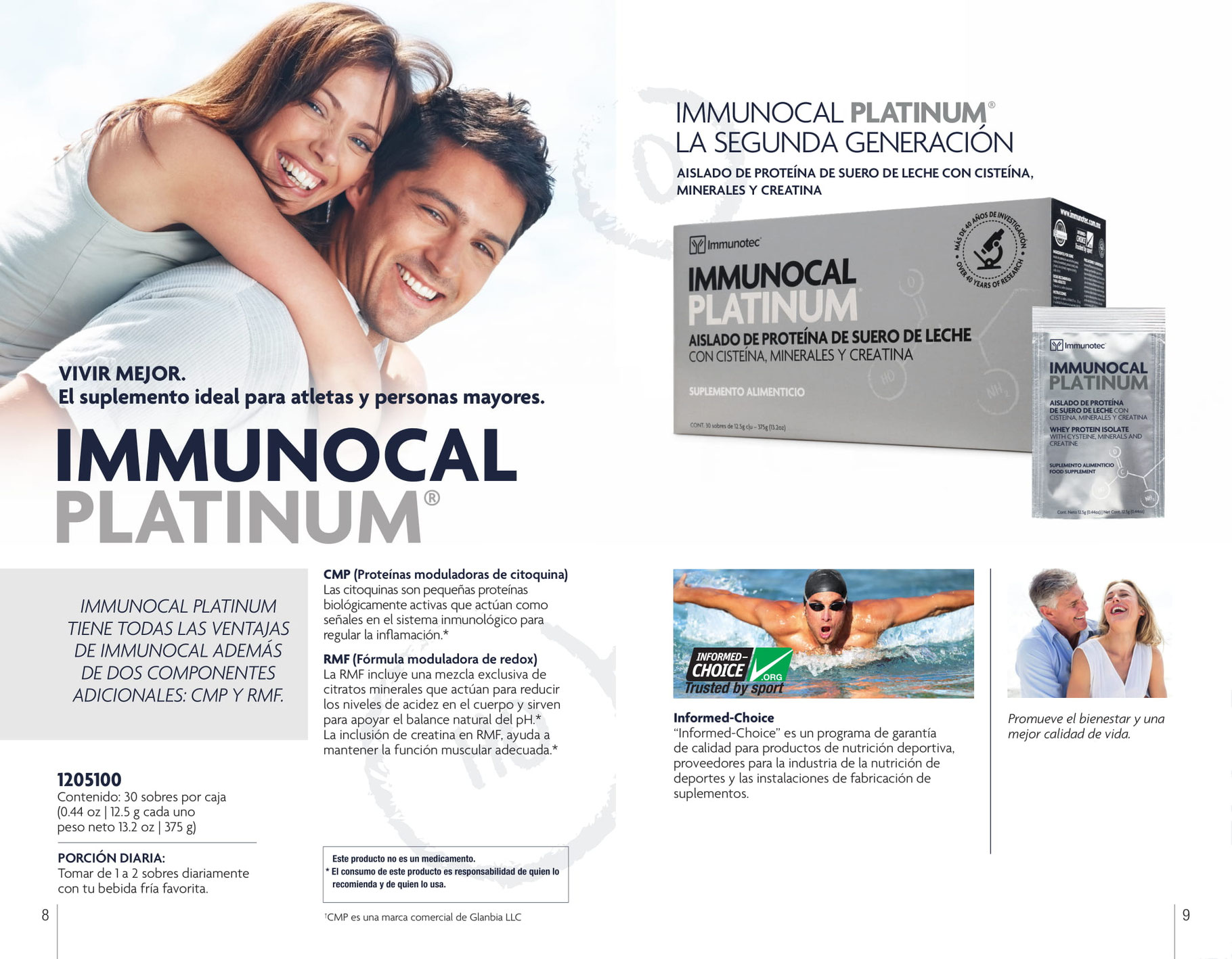 Immunocal Regular (MX) y Platinum - Immunocal - Glutation y NRF2