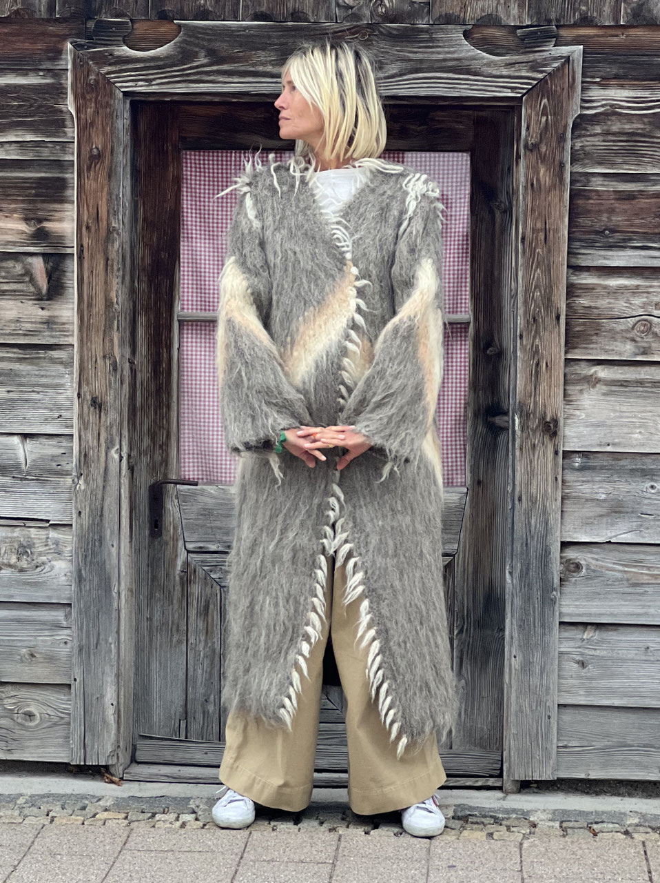 oops SOLD Wool Coat Grey Forever Ever - luxurydejavu by Tina Pahl