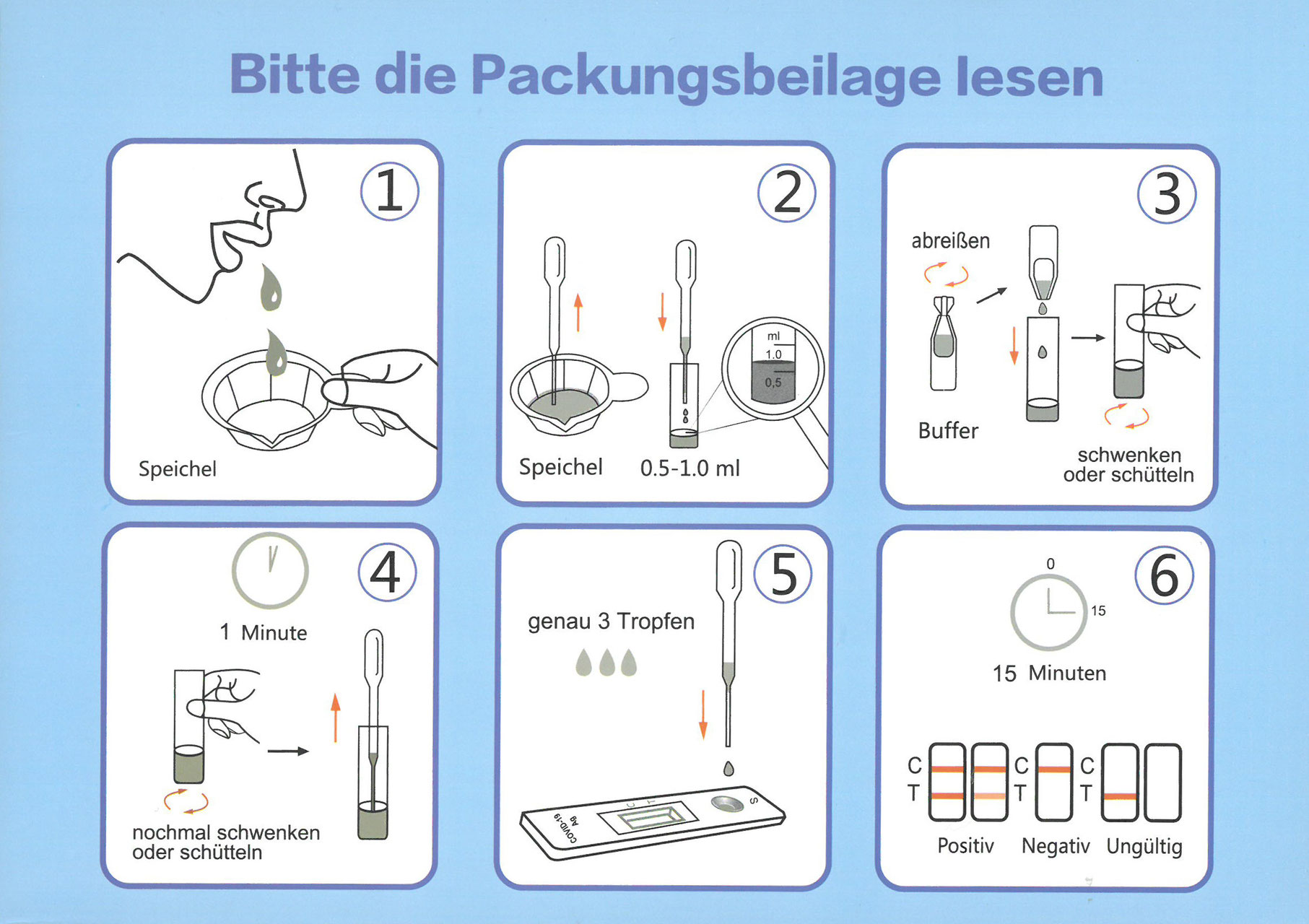Acura Diagnos Laien-Speicheltest,Laientest;Doppelpack ab.1,00 € Netto ...