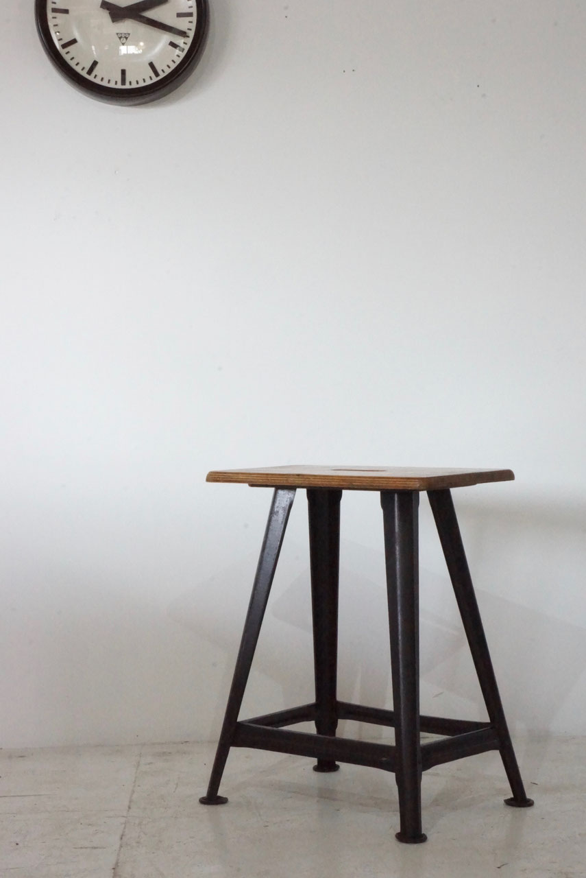 IRON STOOL / BEMEFA （SOLD） - Wormhole Furniture│埼玉県和光市のアンティーク家具