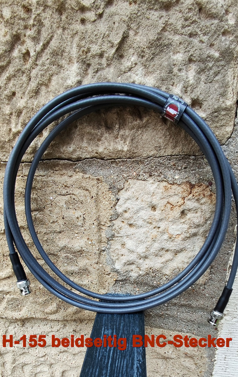 Koax-Kabel, HF 155, 50 Ohm - Weltempfänger , Antennen, Taschenlampen