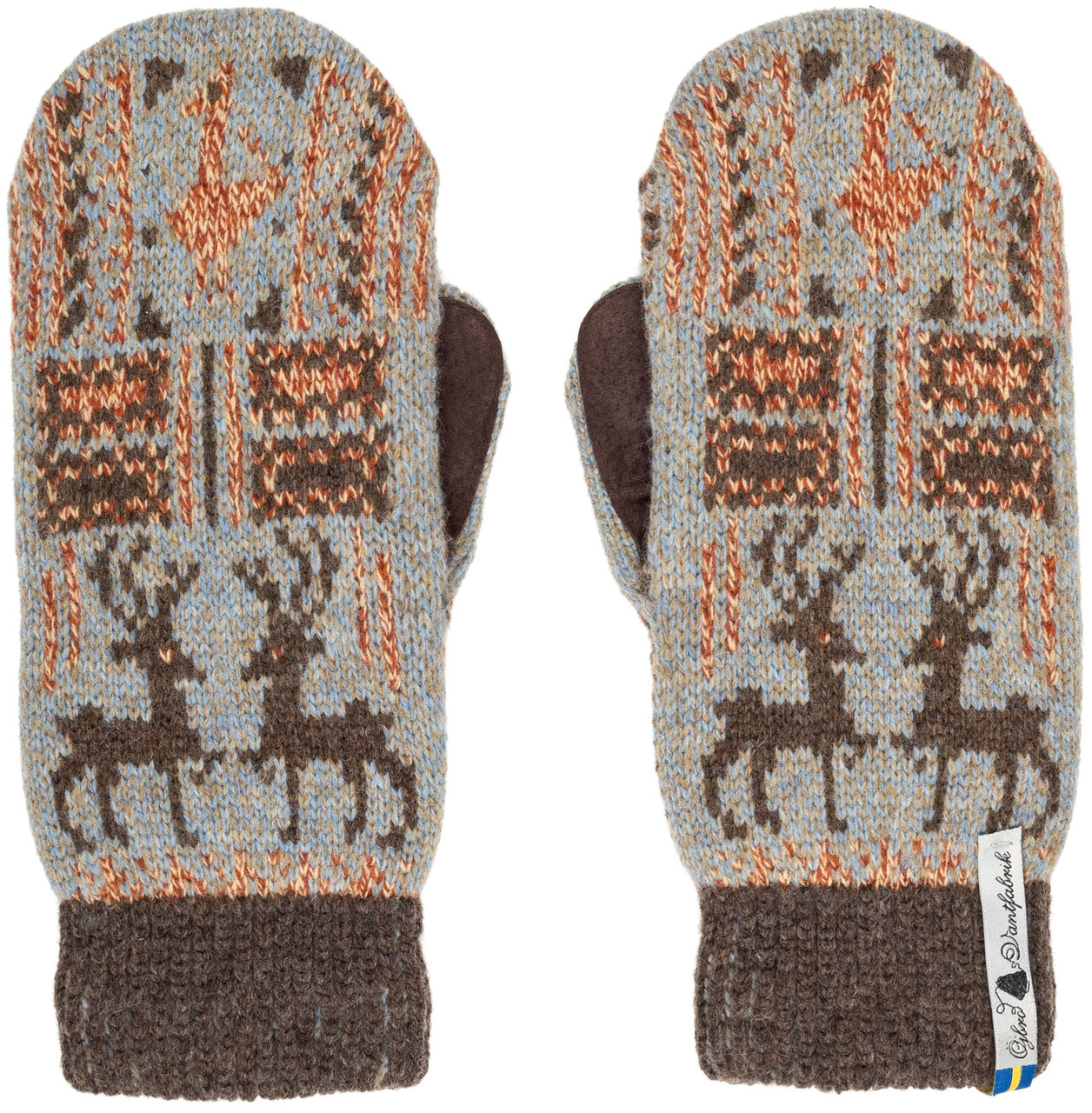 Suede Palm Scania Marten Mittens by Öjbro Vantfabrik - Sweater Chalet