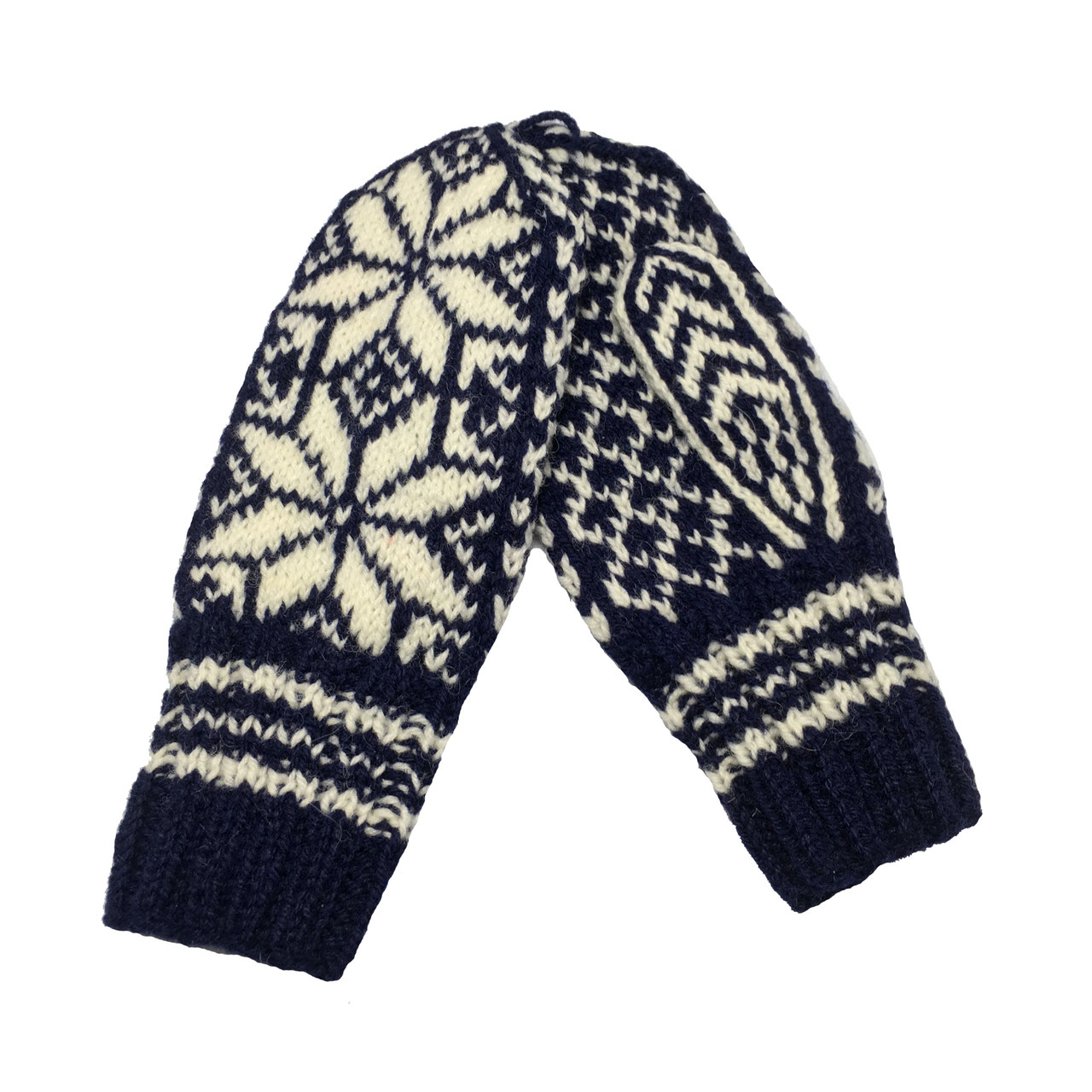 100% Pure Wool Norwegian Selbu Mitten - Sweater Chalet