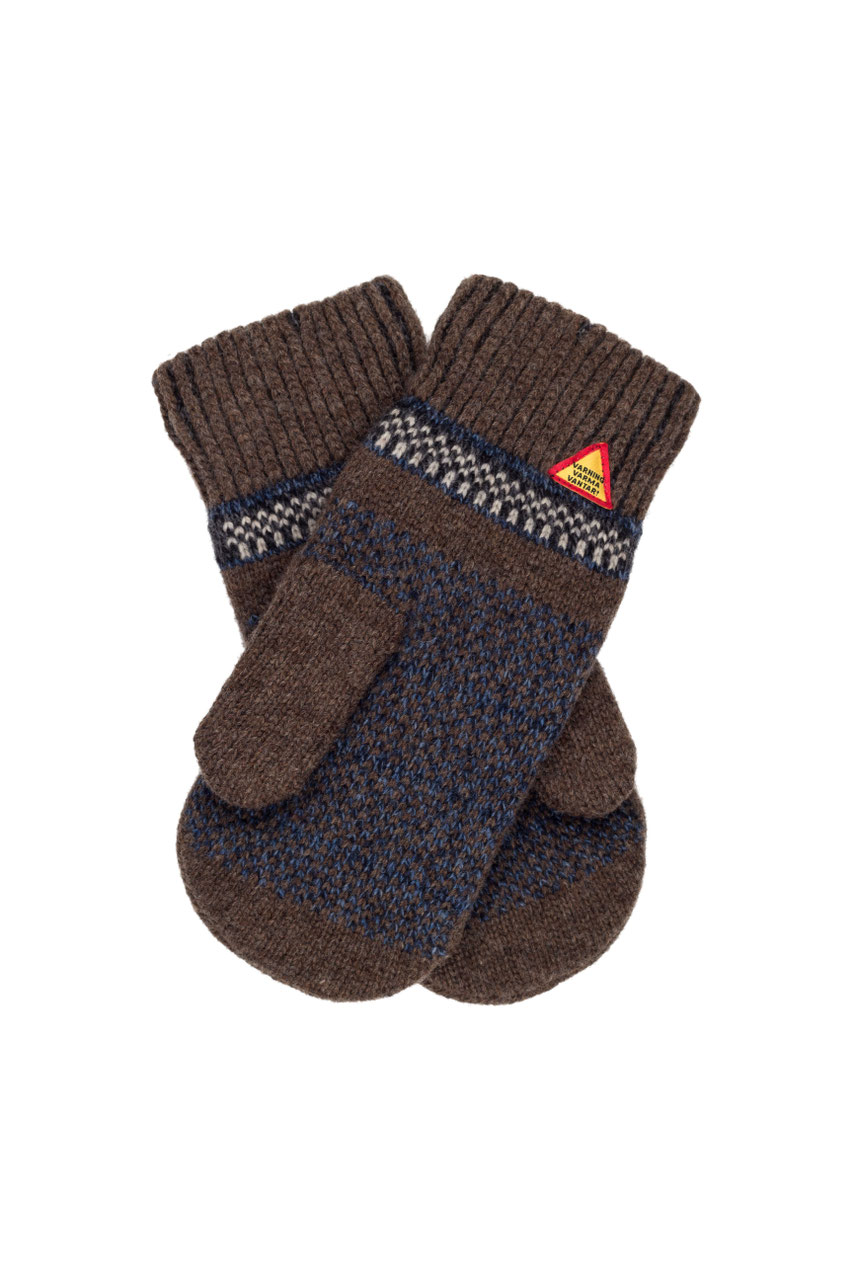 Ekshärad Brun Mittens by Öjbro - Sweater Chalet