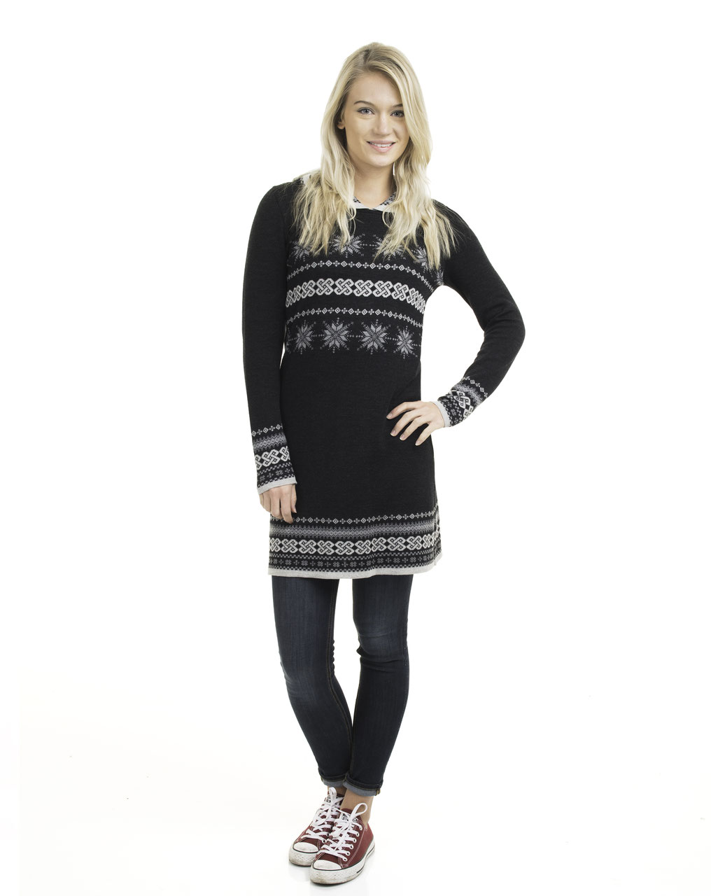 Vrikke Norwegian Sweater Dress - Kita - Sweater Chalet