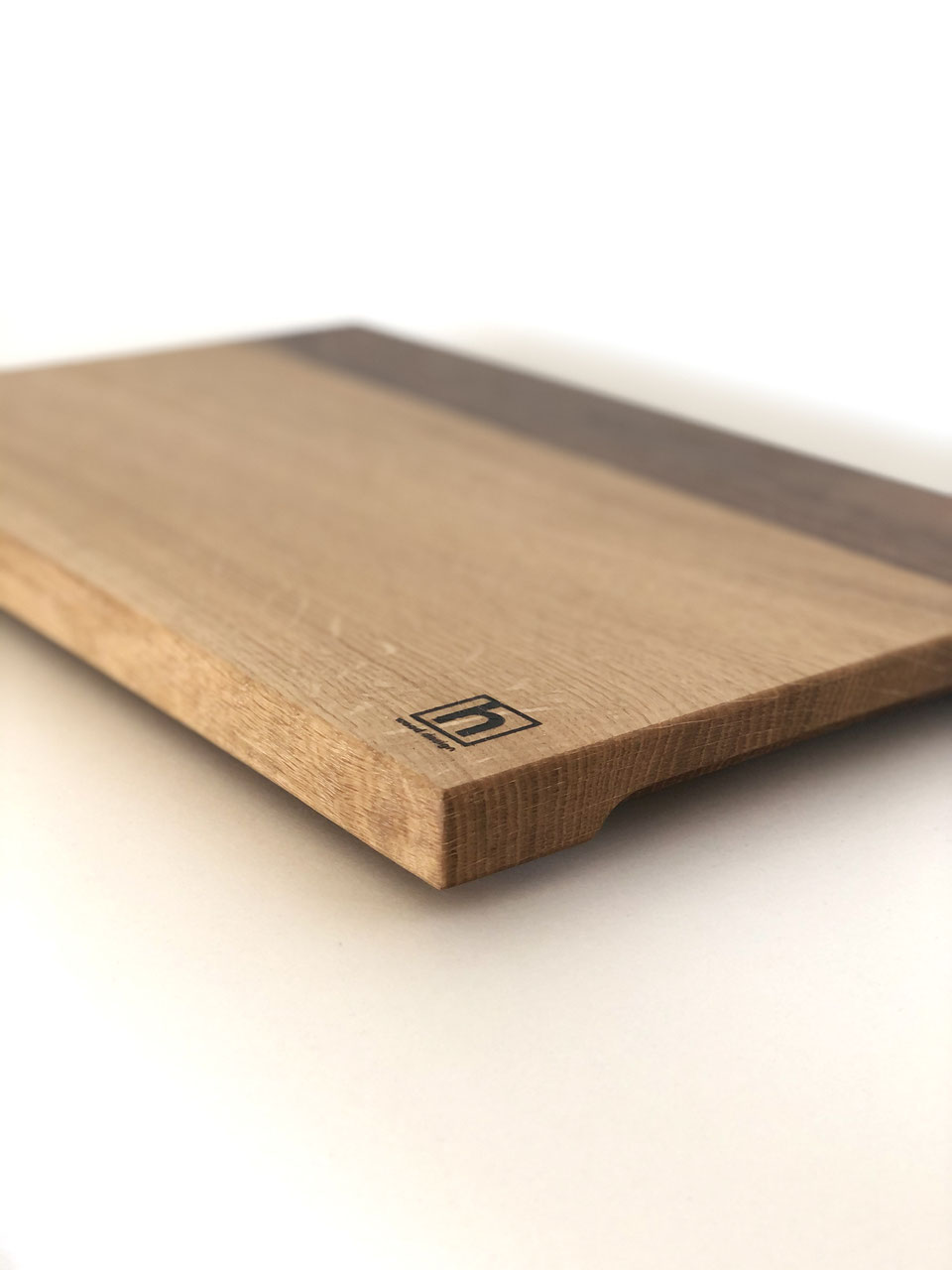 Hochwertiges Schneidebrett Eiche Nussbaum Vollholz 40 x 25 cm - rh wood ...