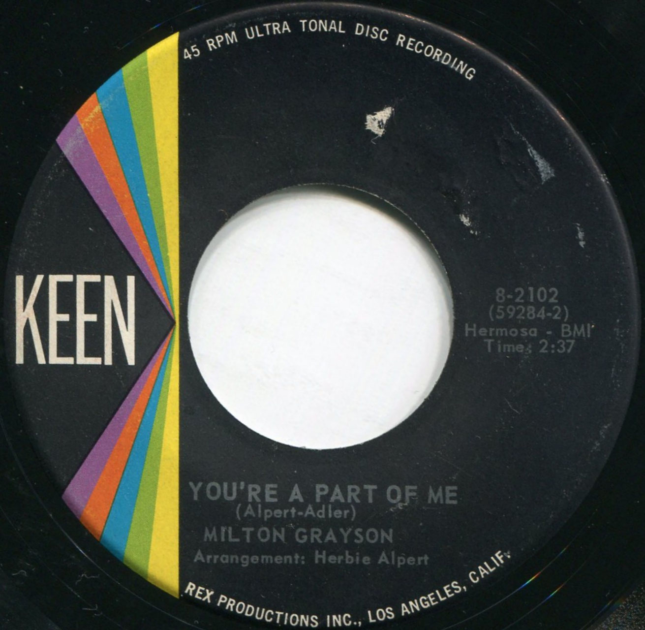 Milton Grayson - It Ain't Necessarily So / You're A Part Of Me - US ...