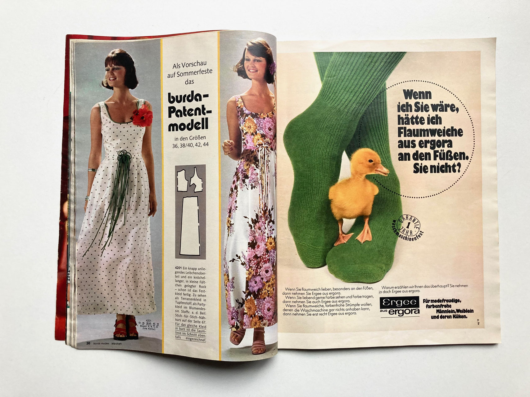 Vintage Modezeitschriften und Handarbeitshefte 1970er Jahre ...