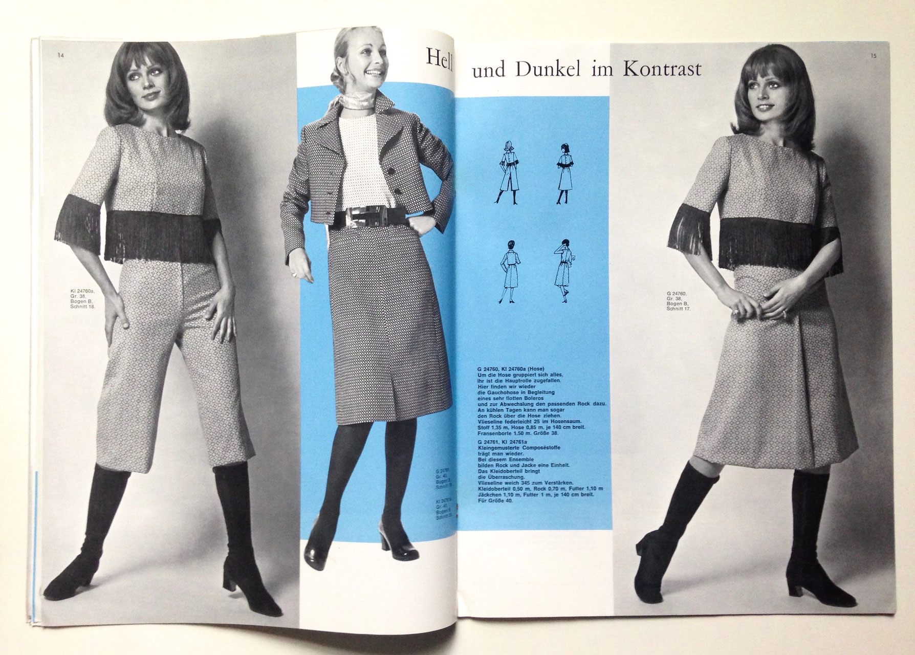 Vintage Modezeitschriften und Nähhefte 1970er Jahre - retrowelten.de