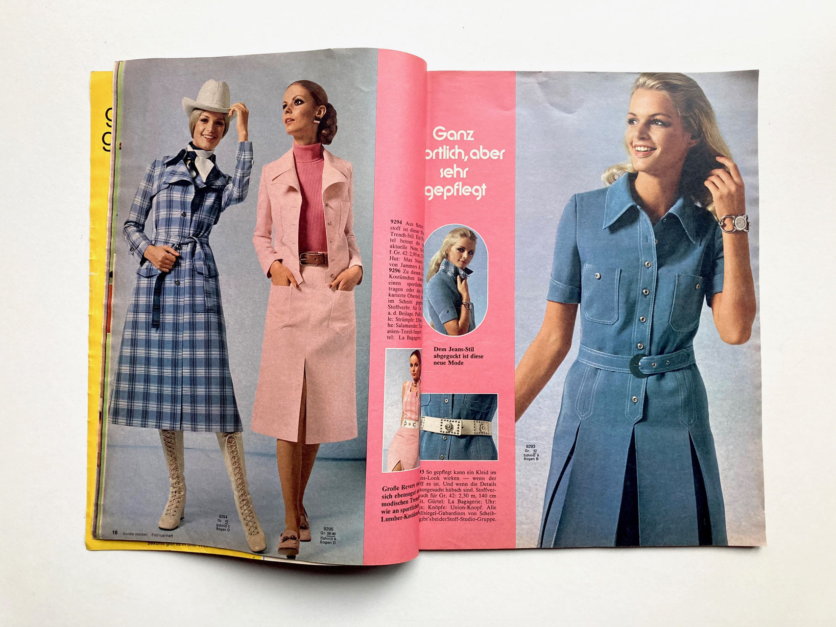 Vintage Modezeitschriften und Handarbeitshefte 1970er Jahre ...