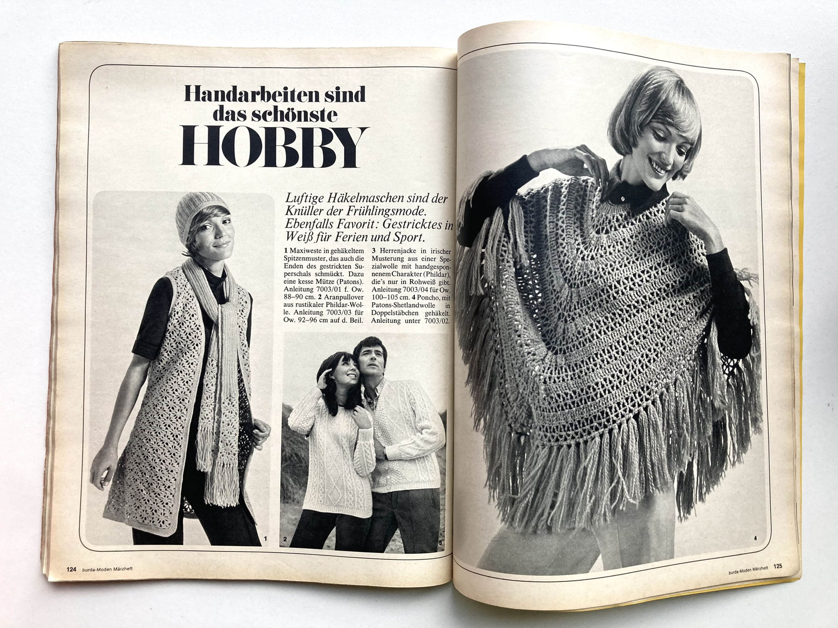 Vintage Modezeitschriften und Handarbeitshefte 1970er Jahre ...