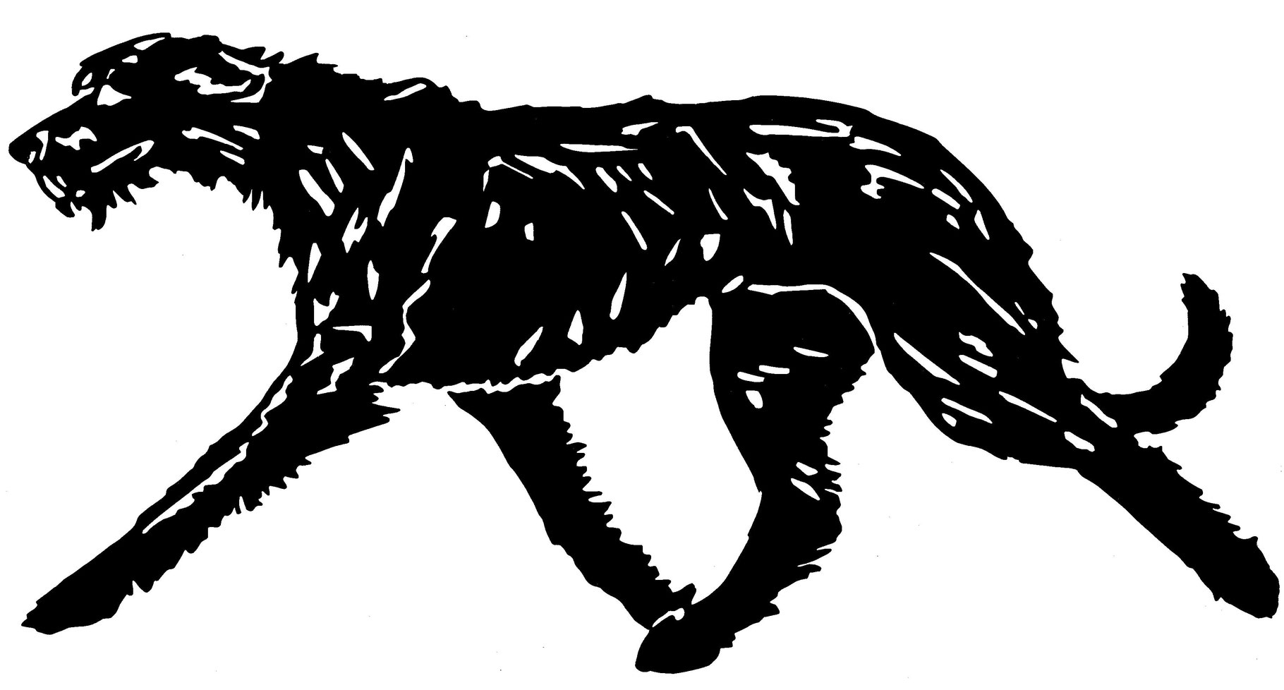 Irish Wolfhound - Designer Decals - The Sighthound Gallery