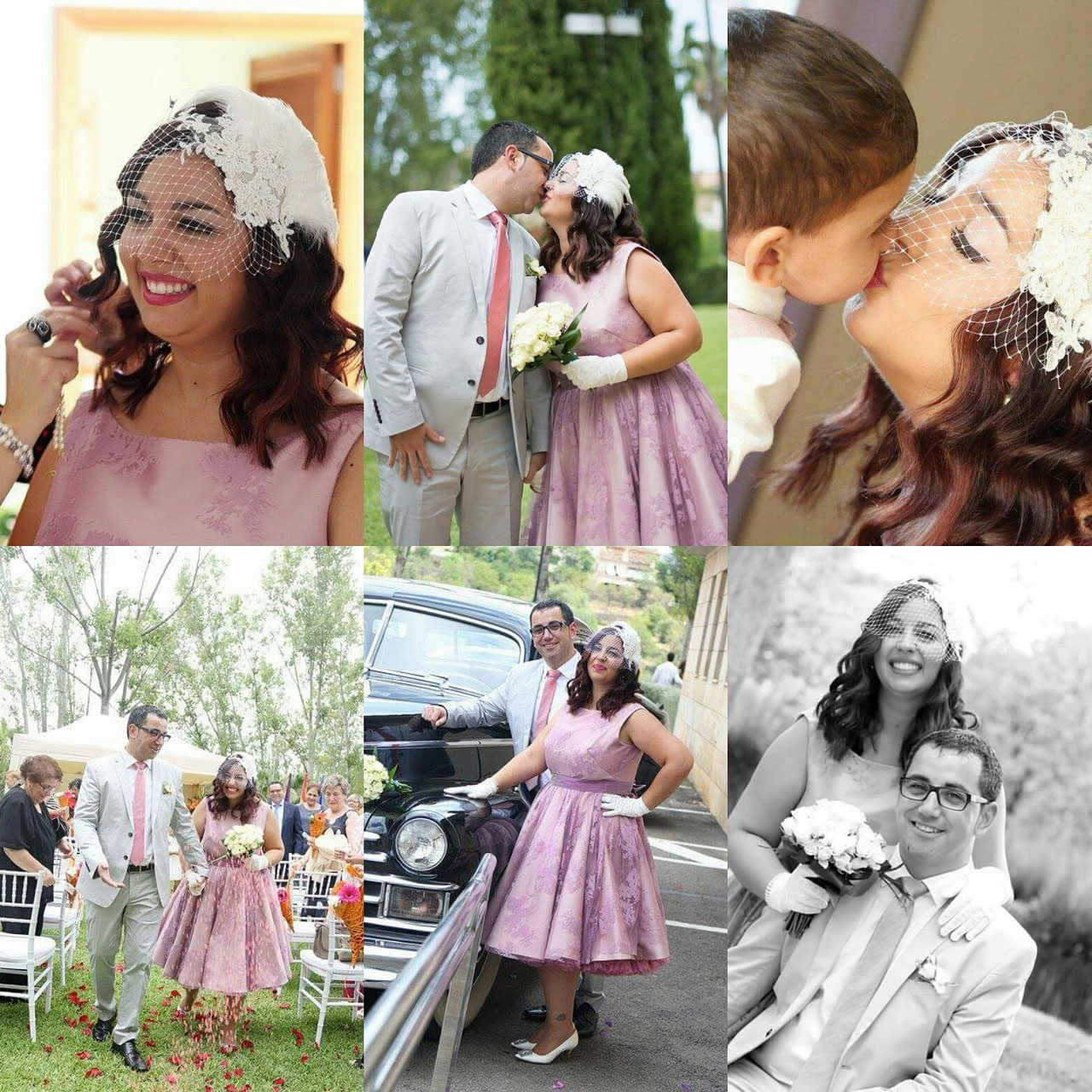 Tocados con redecilla para Bodas | Diadema Novia e Invitada - ArtJoana