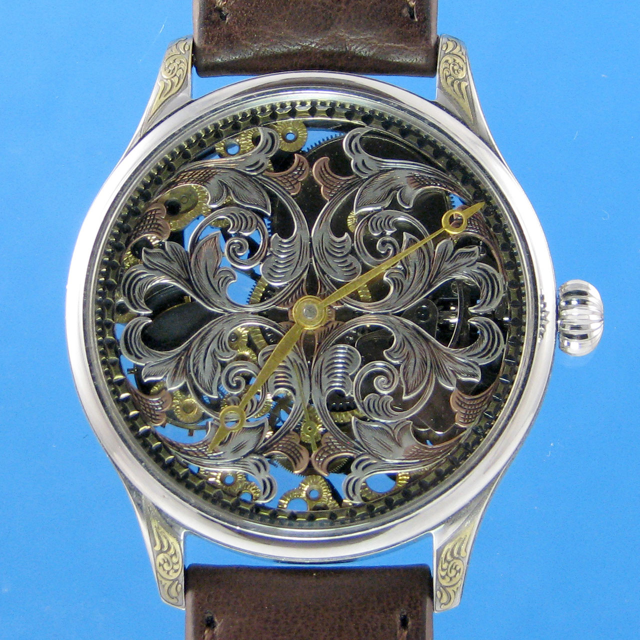 Leafs New Custom Skeleton Mechanical Wristwatch cal.6498 - New Life For ...