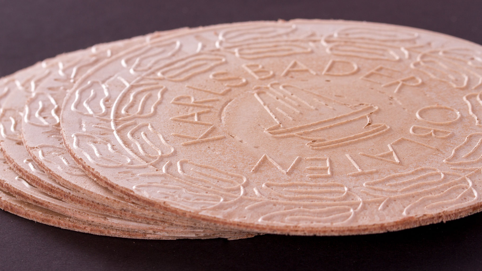 Karlsbader Oblaten mit Schokolade - Oblaten Feinkost