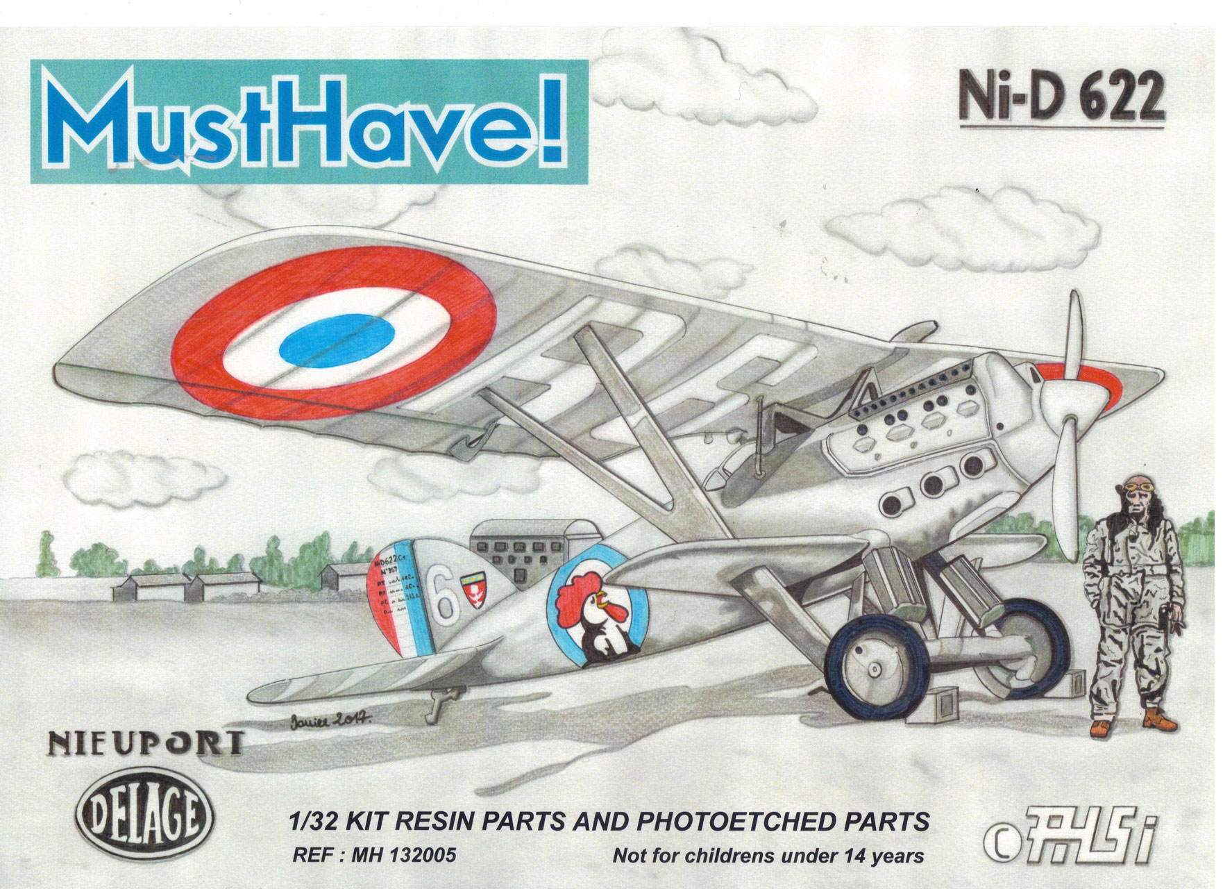 1/32 - Nieuport-Delage NiD.622 resin kit by MustHave Models - released - The Rumourmonger ...