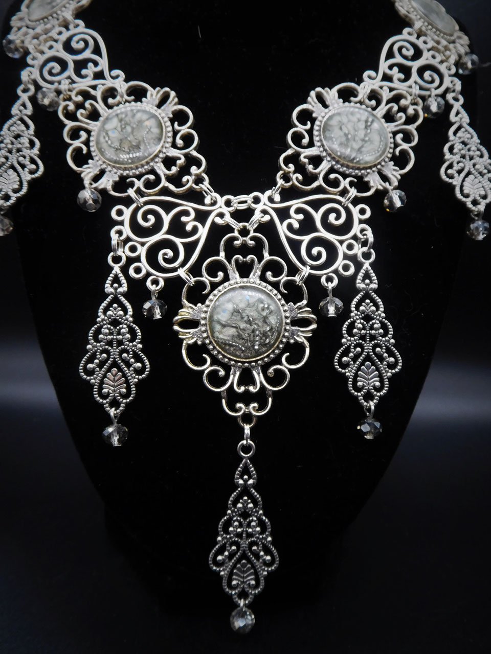 Statementketten (Sets) - metallmorphose - Kunst mit Metallspänen