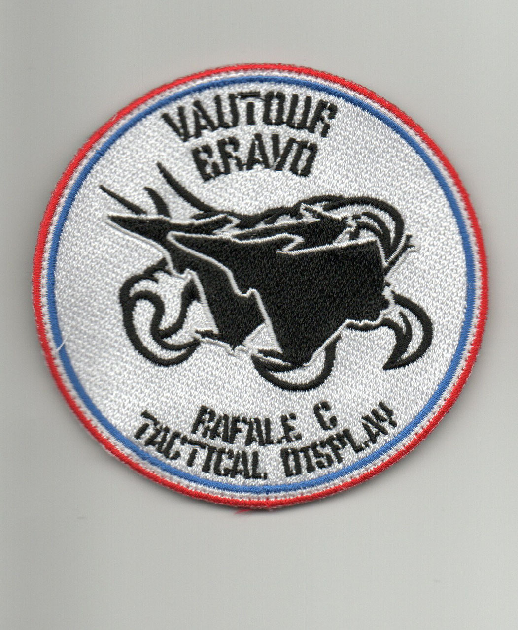 French Air Force patch ´VAUTOUR BRAVO´ Rafale B/C Tactical Display Team ...