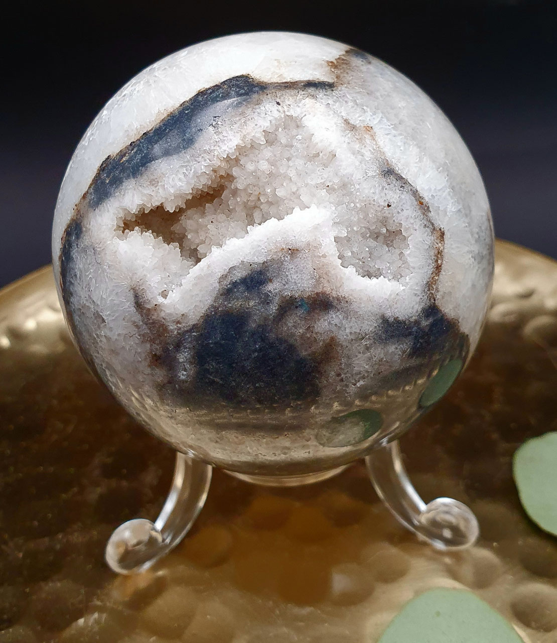 Zebra Achat - Steintruhe - Mineralien und feine Accessoires