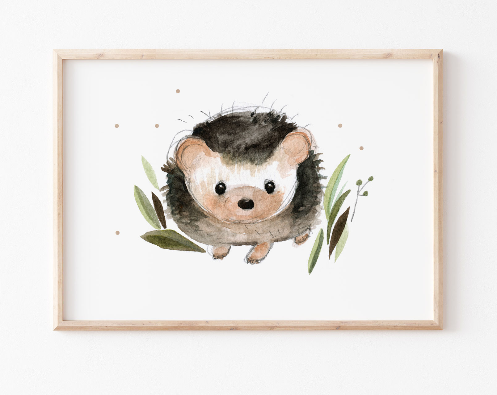 Kinderbild "Igel" in A4 oder A3 - Pipapier