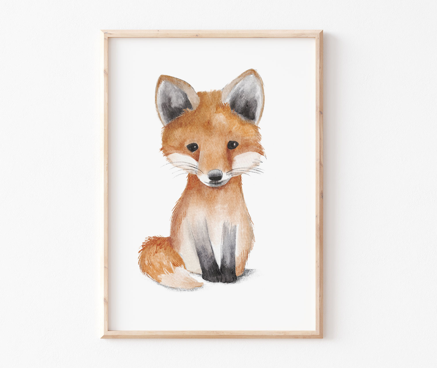 Kinderbild "Kleiner Fuchs" DIN A4 oder A3 - Pipapier