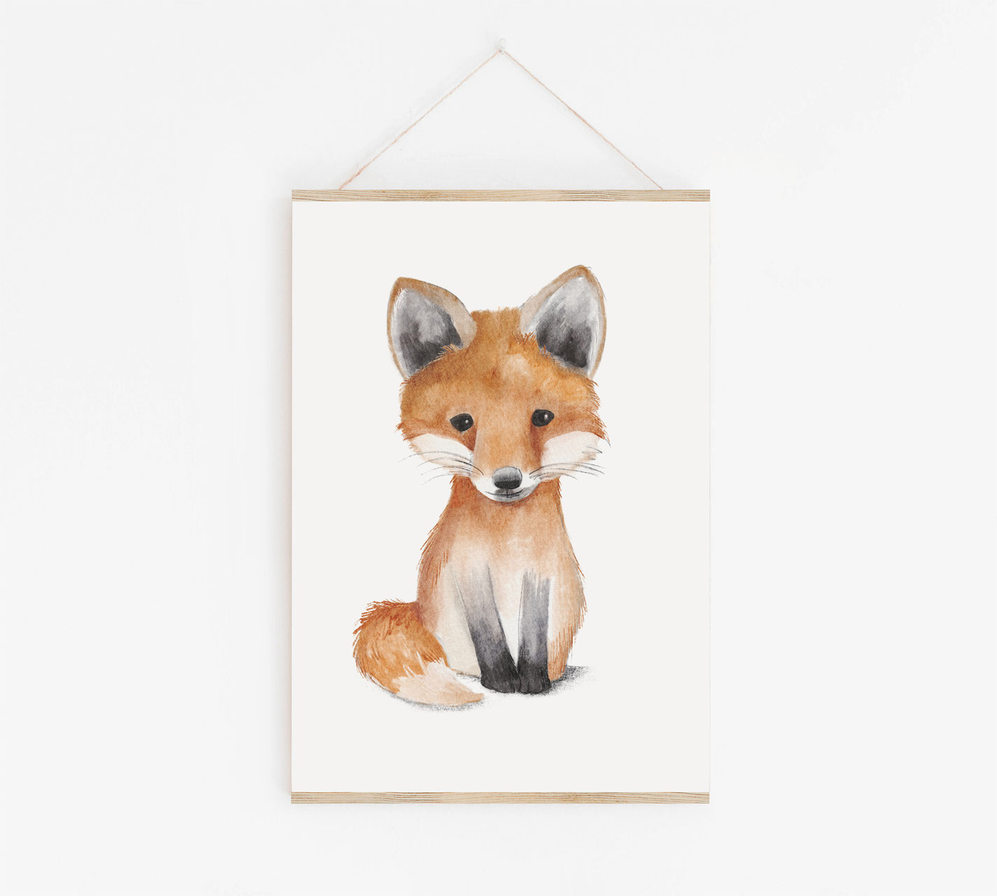 Kinderbild "Kleiner Fuchs" DIN A4 oder A3 - Pipapier