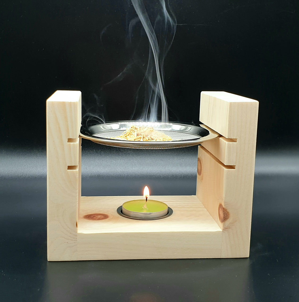 Räucherstövchen Räuchergefäß mit Sieb - Hochzeitsgeschenke aus Holz Räucherstövchen Räuchergefäß mit Sieb - Hochzeitsgeschenke aus Holz
