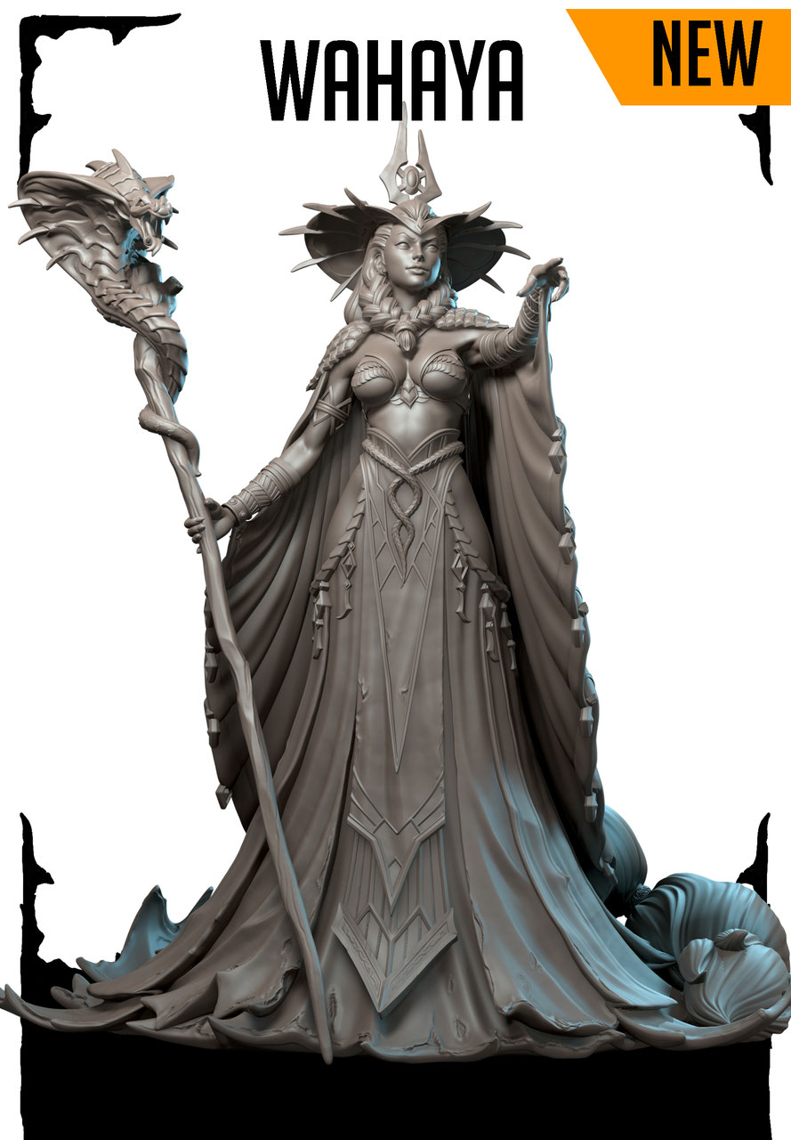 Wahaya, "the Dark Queen" - HeraModels miniatures