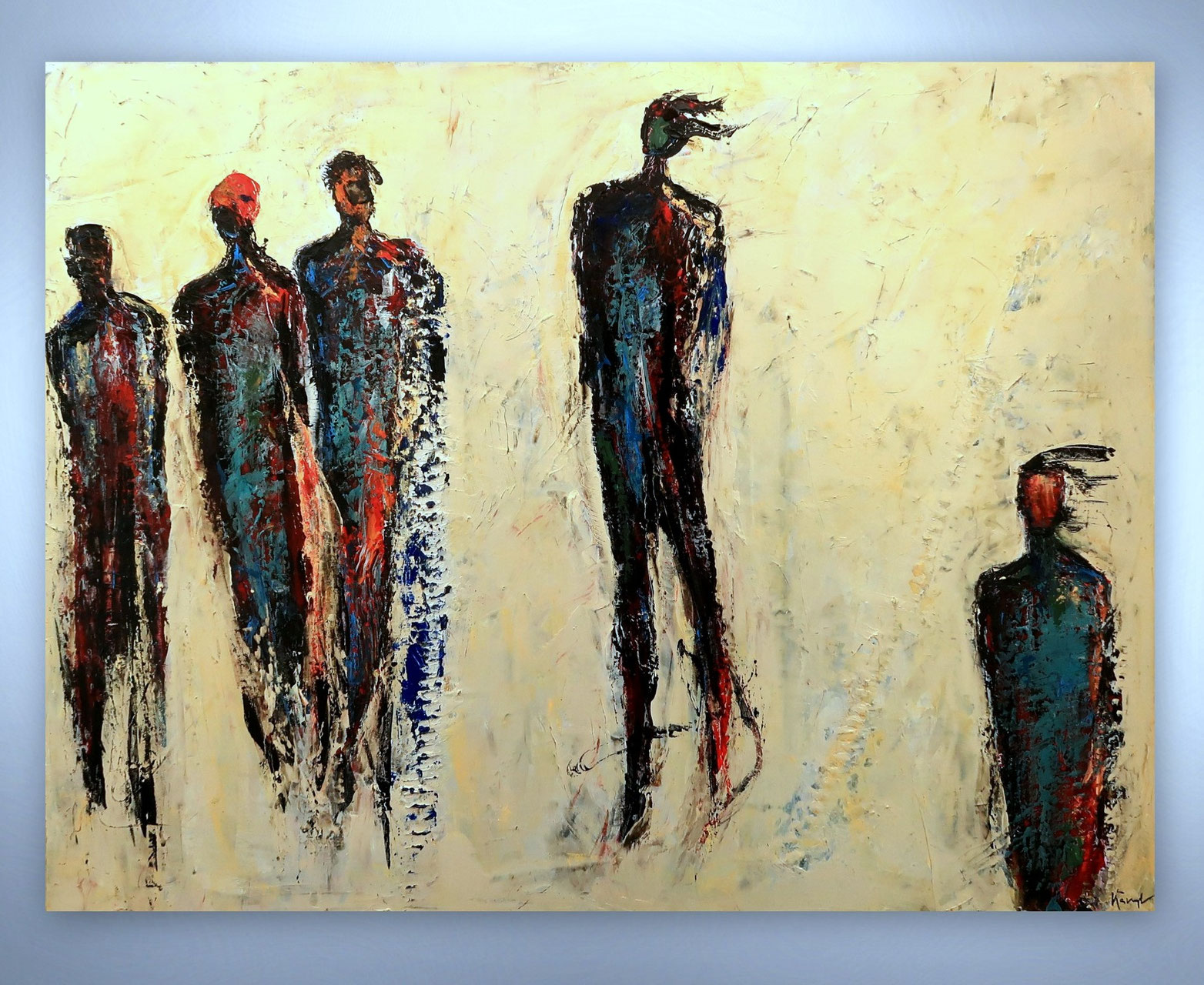 abstrakte Menschen, Figuren, figurative Bilder, Bunt, Gemälde kaufen ...
