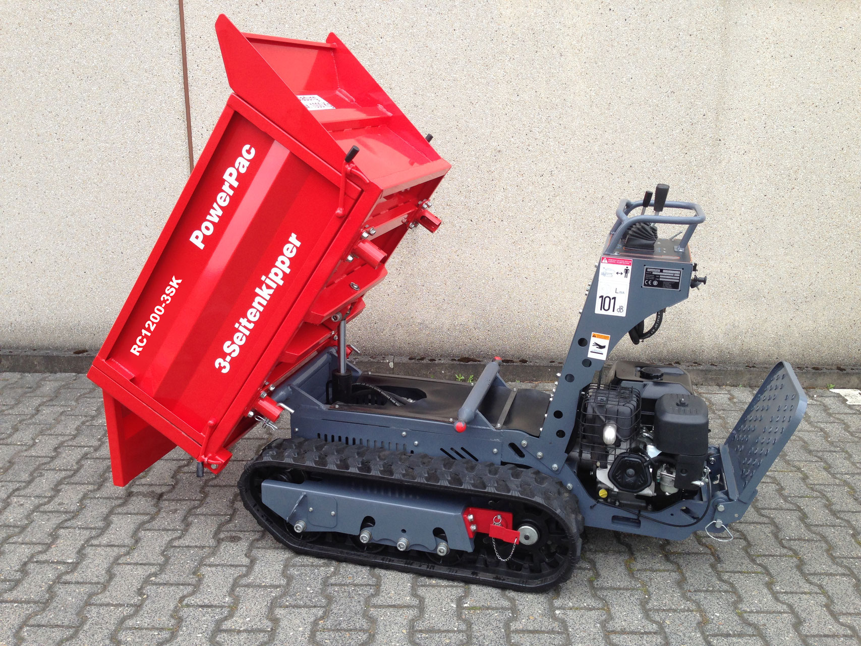 Raupen-Dumper Typ RC1200-3SK Dreiseitenkipper - PowerPac.ch