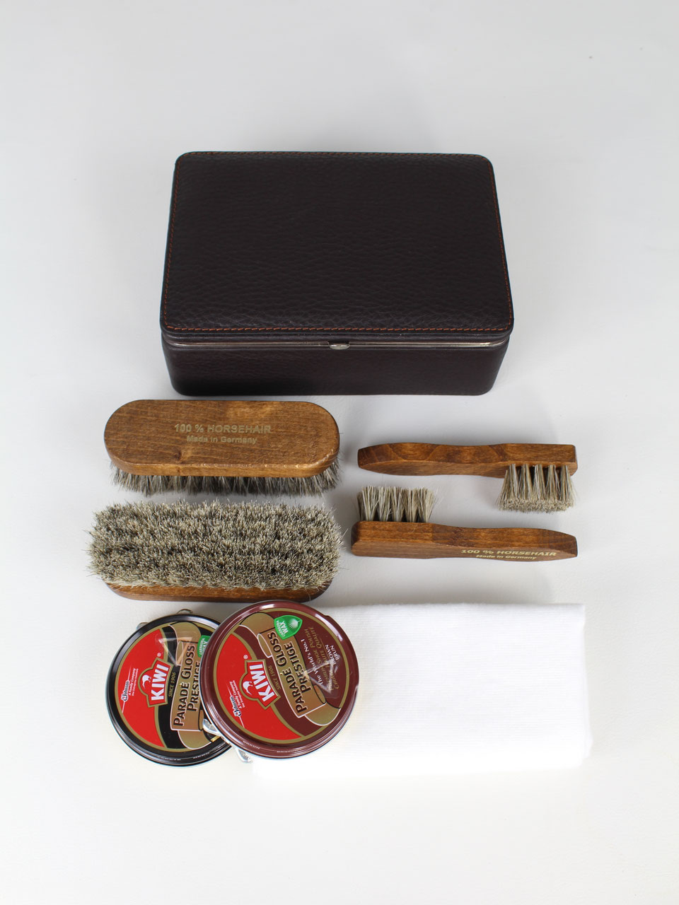 Schuhbox S aus Echtleder / Shoe polish leatherbox - F. HAMMANN - Fine ...