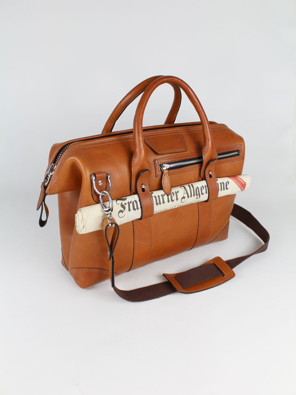 Laptopbag / Laptoptasche aus Leder - F. HAMMANN - Fine Leathergoods