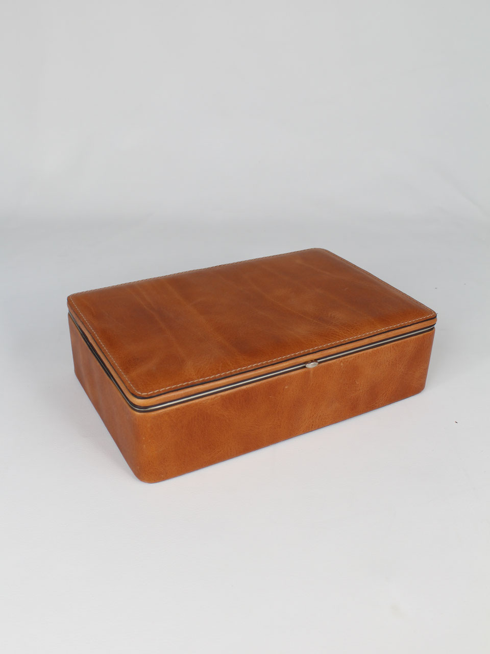Aufbewahrungsbox aus Leder, leather box - F. HAMMANN - Fine Leathergoods