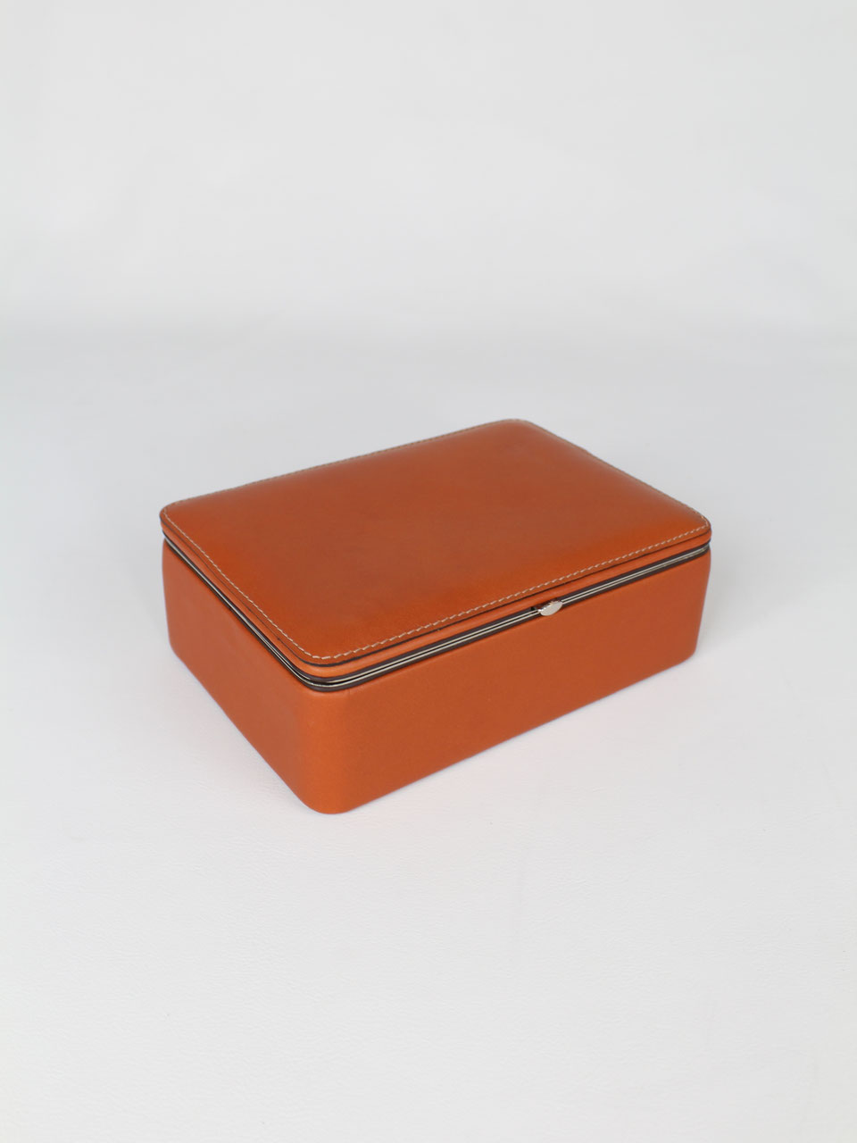 Aufbewahrungsbox aus Leder - leather box - F. HAMMANN - Fine Leathergoods
