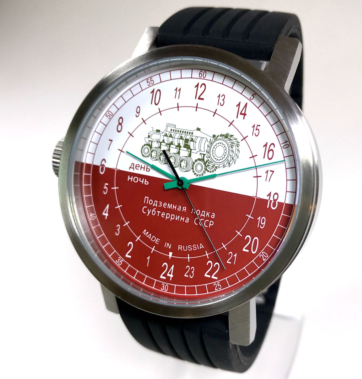 Russische Automatikuhr "SUBTERRENE" POLJOT SPUTNIK - Poljot Uhren ...