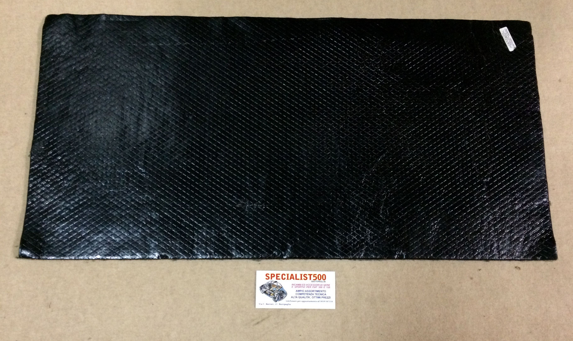 RIVESTIMENTI E FOGLI INSONORIZZANTI ABITACOLO - 500SPECIALIST FIAT 500 ...