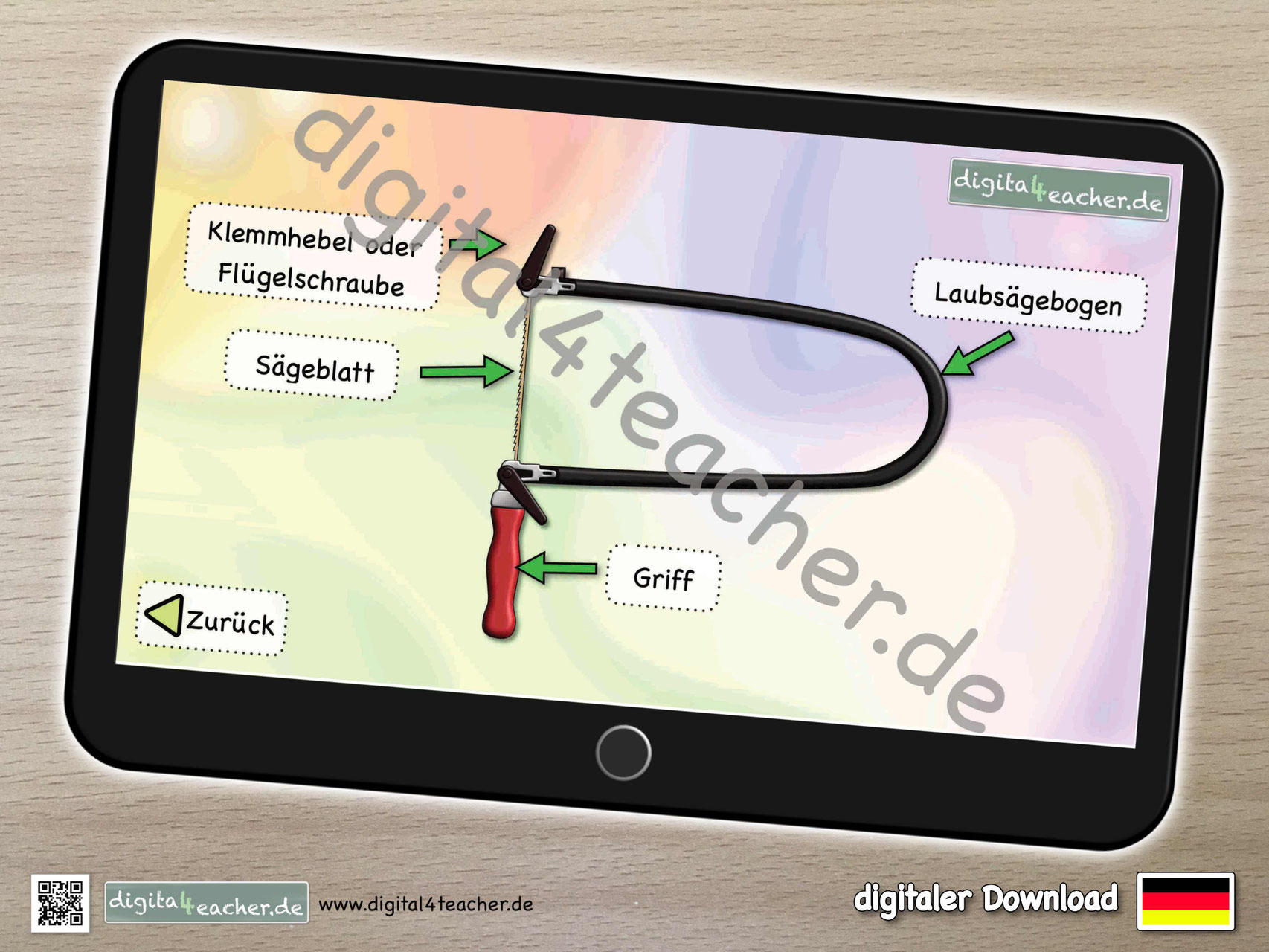 Laubsägen interaktives PDF Grundschule Mittelschule Werken und ...