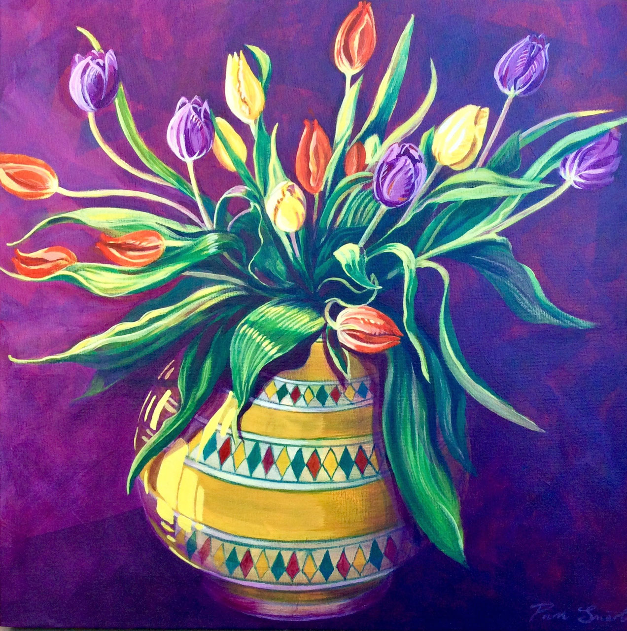 Spring Tulips Art Print - Pam Smart Art