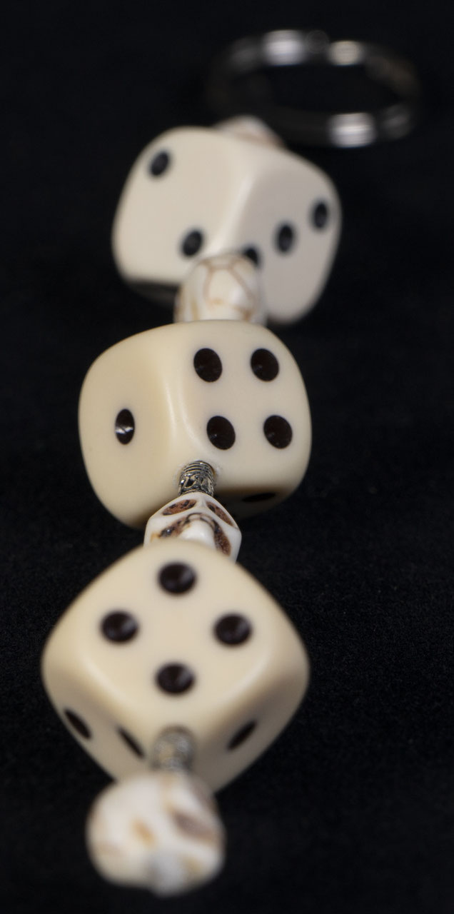 key chains - Dice & Skulls