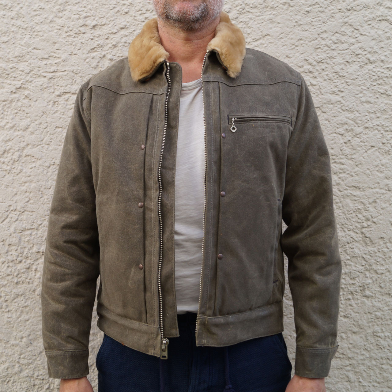 FREENOTE RIDERS JACKET 20oz SHEARLING - Lederladen Ulm