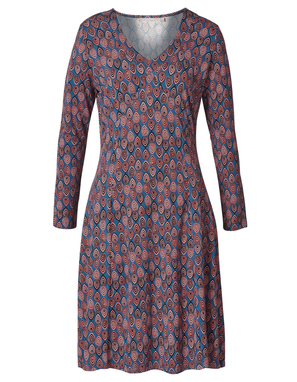 EcoVero Kleid - Tangram peacock - Öko-Mode online - Mandala-Kleidung ...
