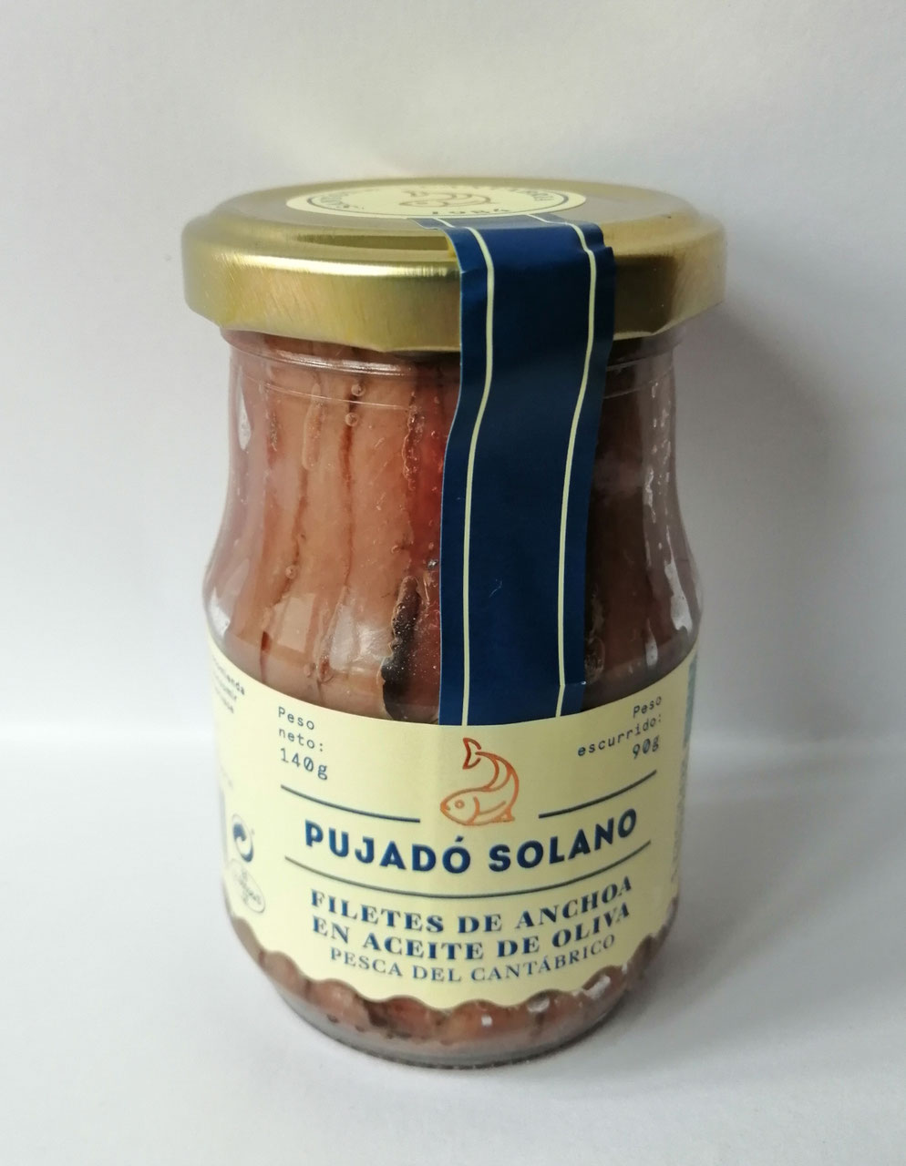 Tarro 140g. Anchoa Pujado Solano - Anchoas Gourmet: la mejor anchoa.