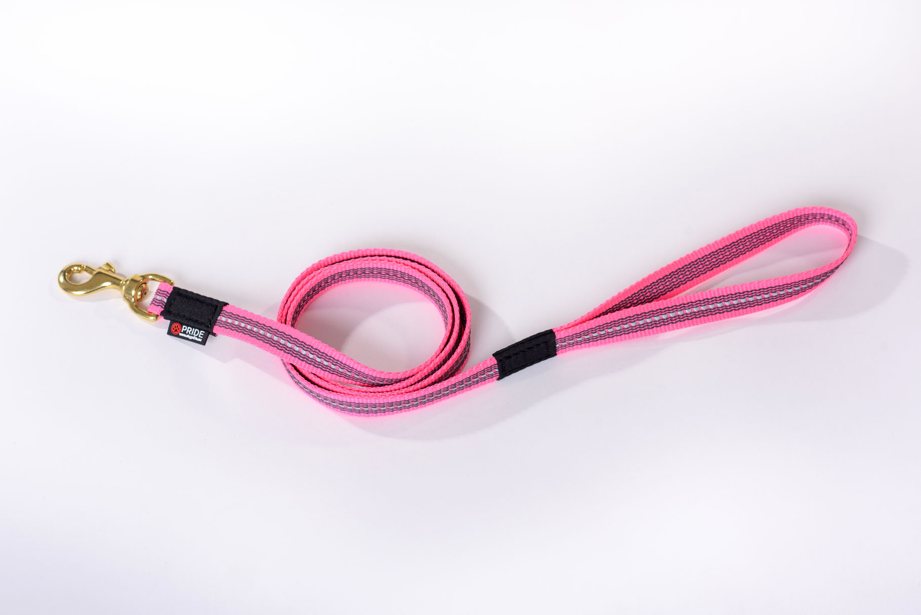 Reflective dog lead pink - K9 PROFI / PRIDE