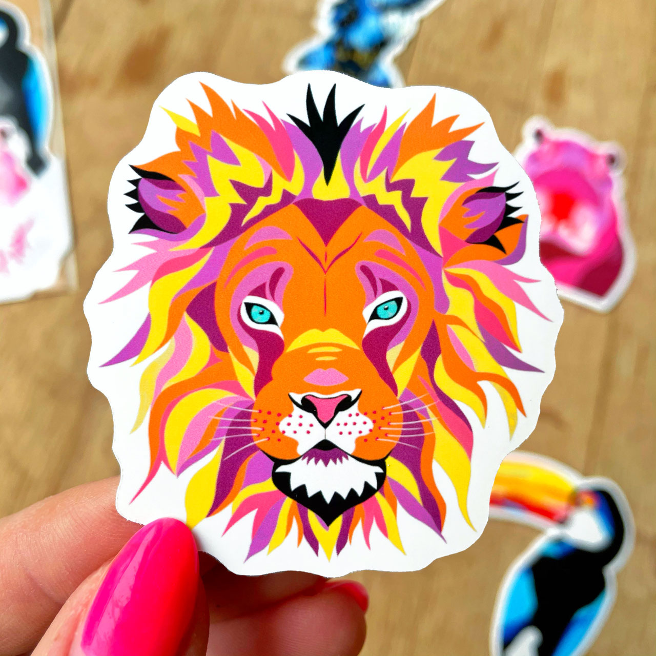 Lion -Sticker - Art by Monrau