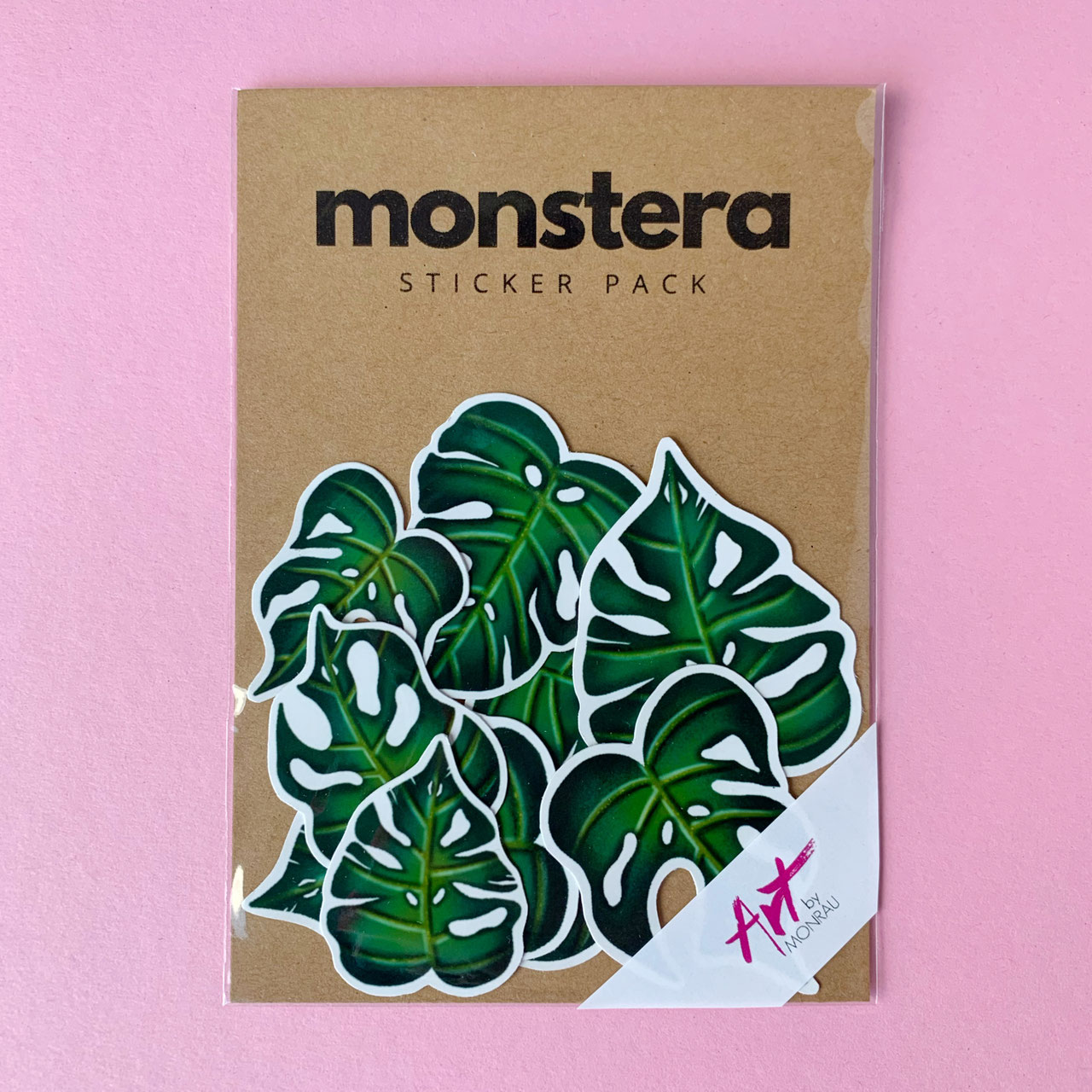 Monstera - Sticker Pack - Art by Monrau
