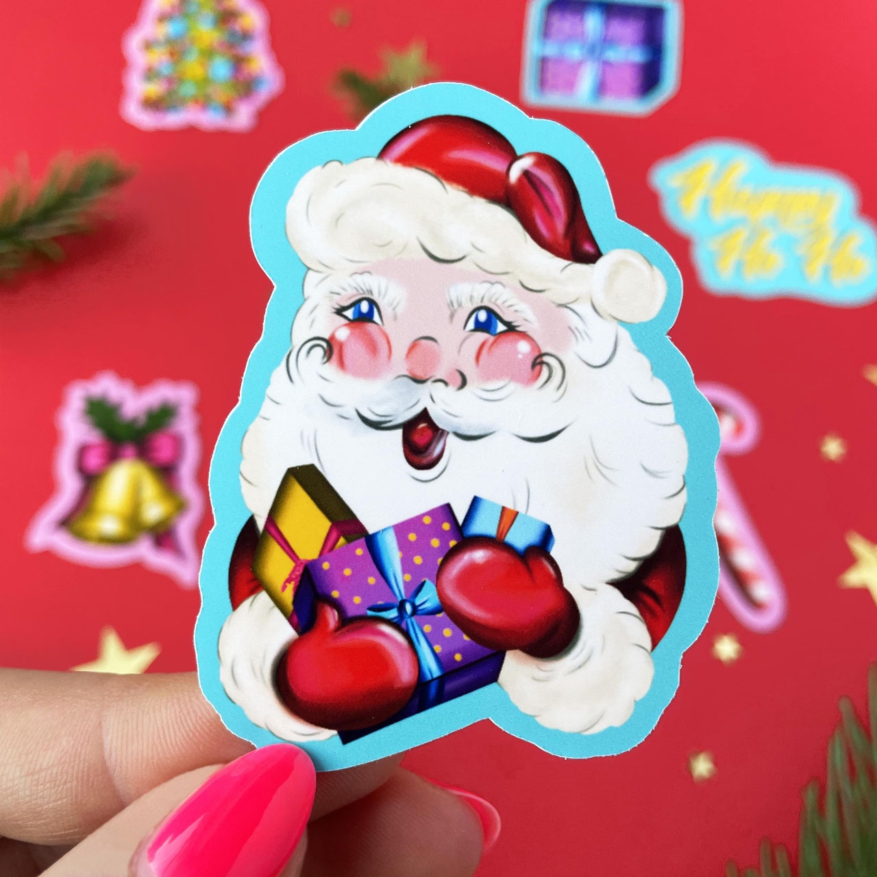 Santa - Sticker - Art by Monrau