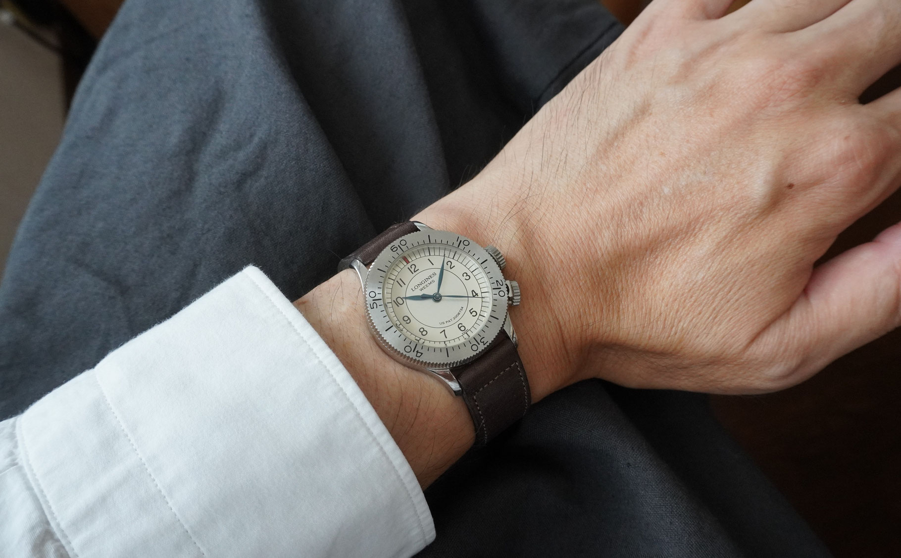 ロンジン Longine 角金時計 純正ベルトと尾錠 (IWC/LONGINES ロンジン Longine 角金時計 純正ベルトと尾錠 (IWC/LONGINES